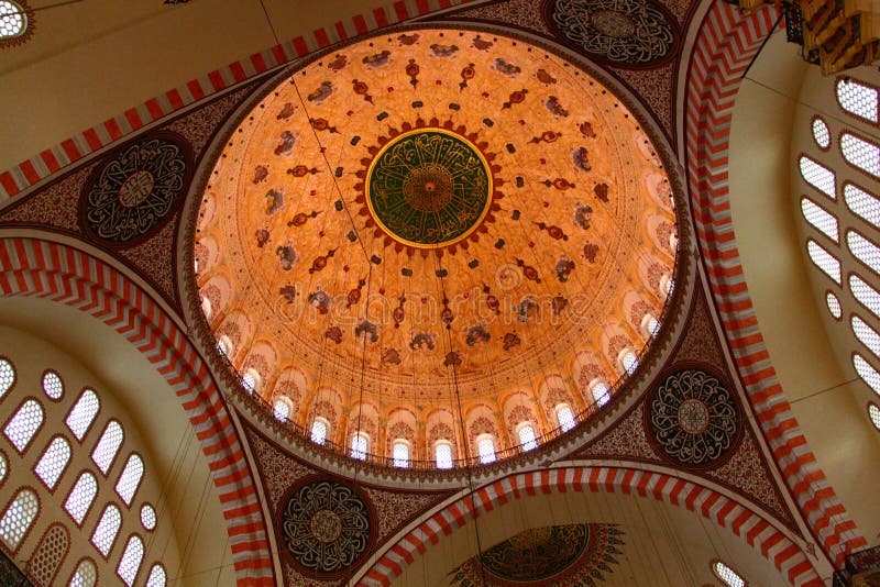 View from Inside of Ottoman Mosque Stock Photo - Image of landmark ...