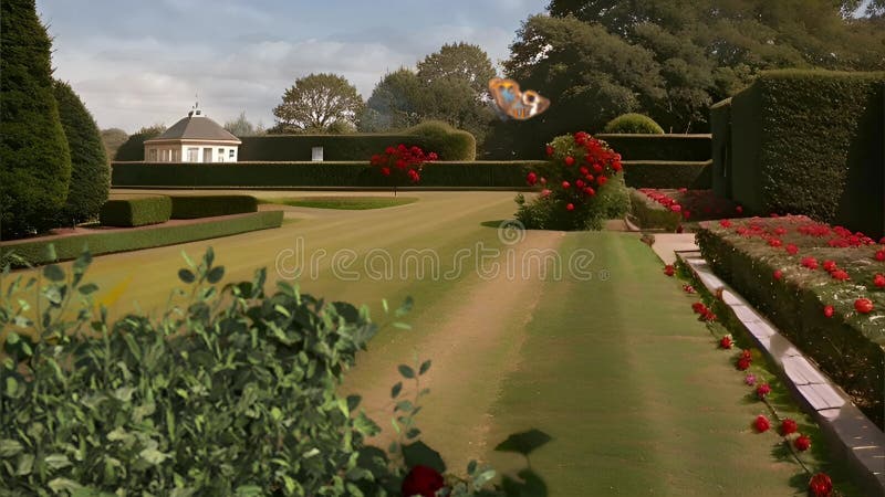 This is the Scenery Inside the Garden Stock Footage - Video of ...