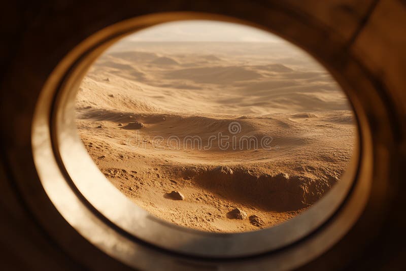 View from Inside a Space Capsule As it Approaches the Martian Orbit.You ...