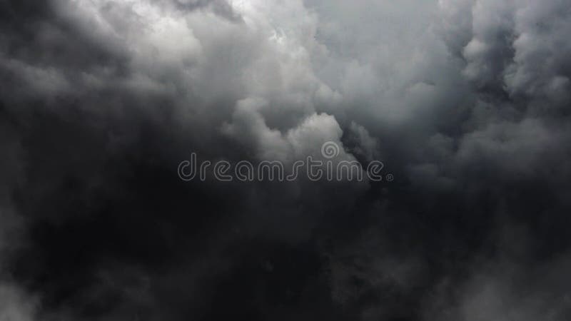 View of Inside a Thunderstorm Inside a Cumulonimbus Cloud Stock Video ...