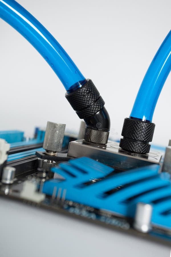 A View of Inside of Water Cooled and High Performance Modern Personal ...