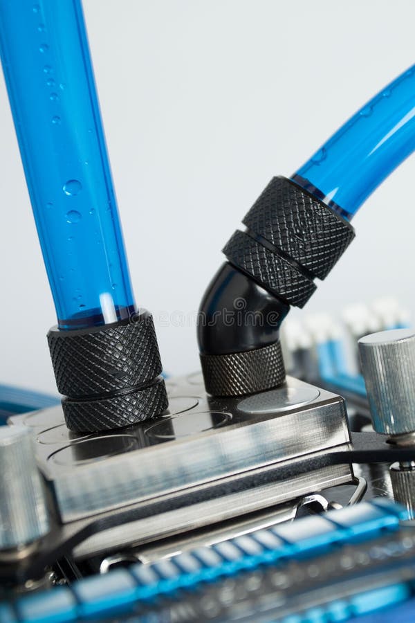 A View of Inside of Water Cooled and High Performance Modern Personal ...