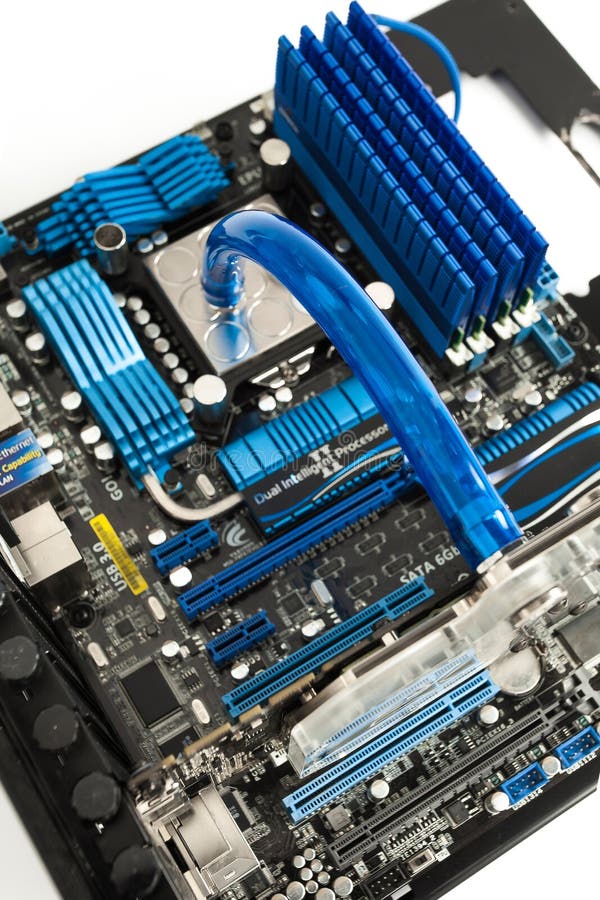 A View of Inside of Water Cooled and High Performance Modern Personal ...
