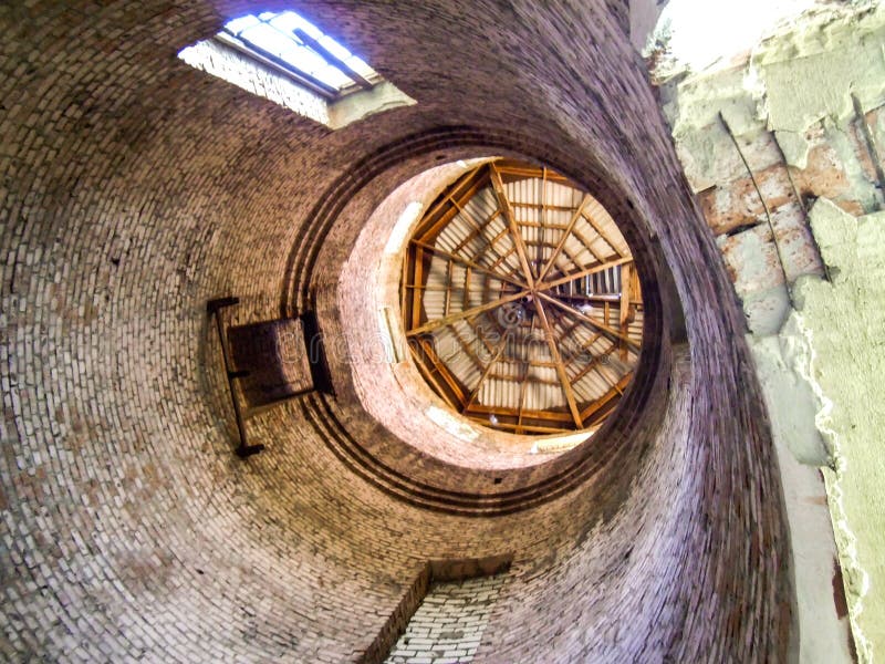 View Inside the Water Tower Stock Photo - Image of round, bottom: 237330442