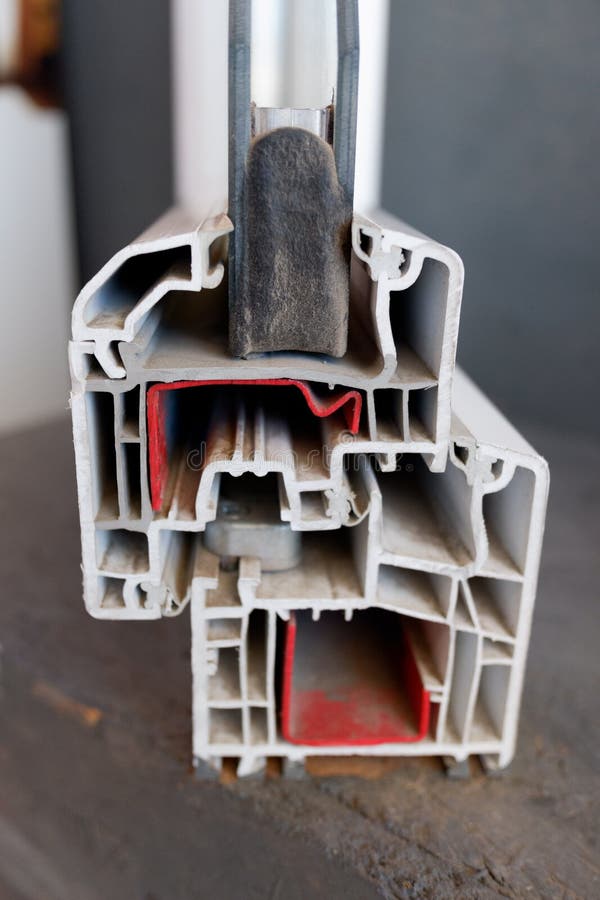 View of the Inside of a Window Frame Cut Away, To Improve the Thermal ...