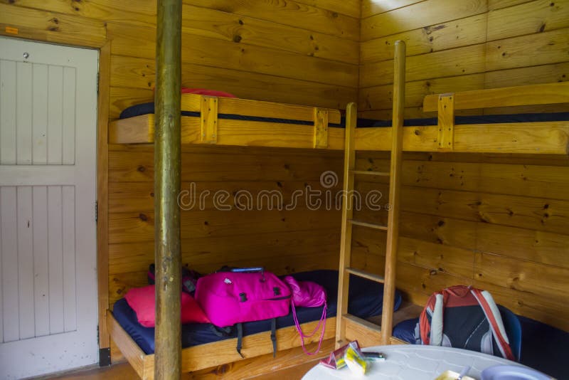 View from Inside Wooden a Hut Stock Image - Image of holiday, nature ...