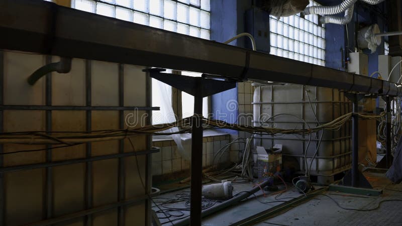 View Inside of a Workshop of an Old Fashioned Factory. Creative Stock ...