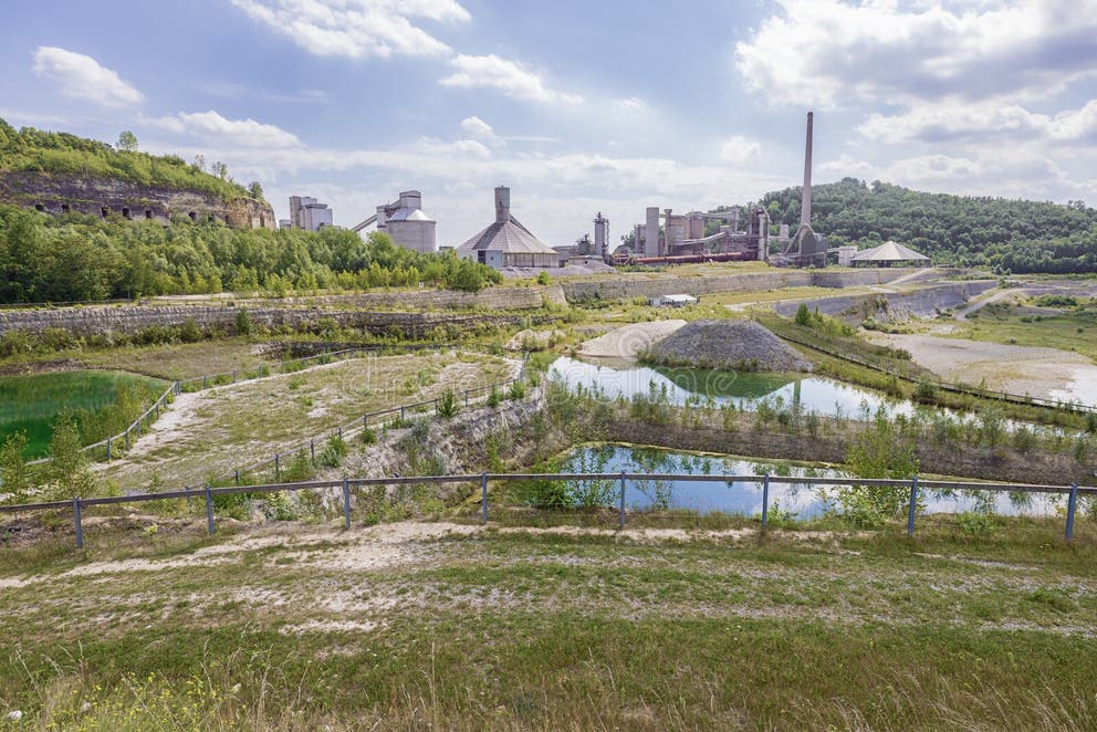 View of the Installations of the Old ENCI-quarry Stock Photo - Image of ...