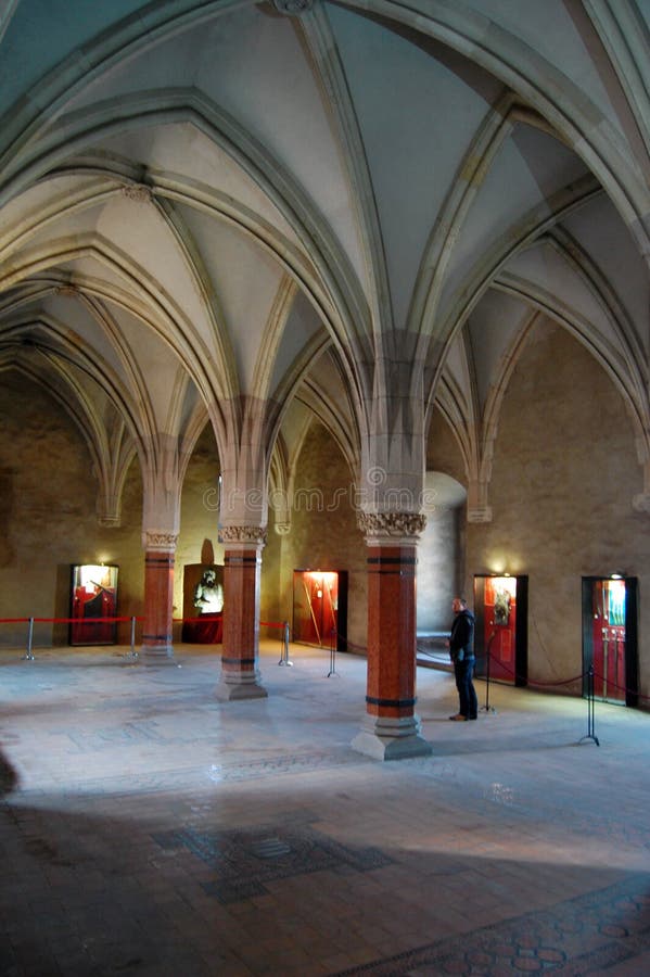 View of Interior of Ancient Temple with Arcs and Columns Stock Image ...