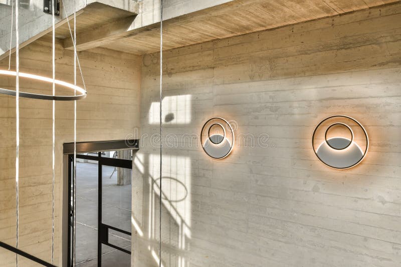 A View of the Interior of a Building with Light Stock Photo - Image of ...