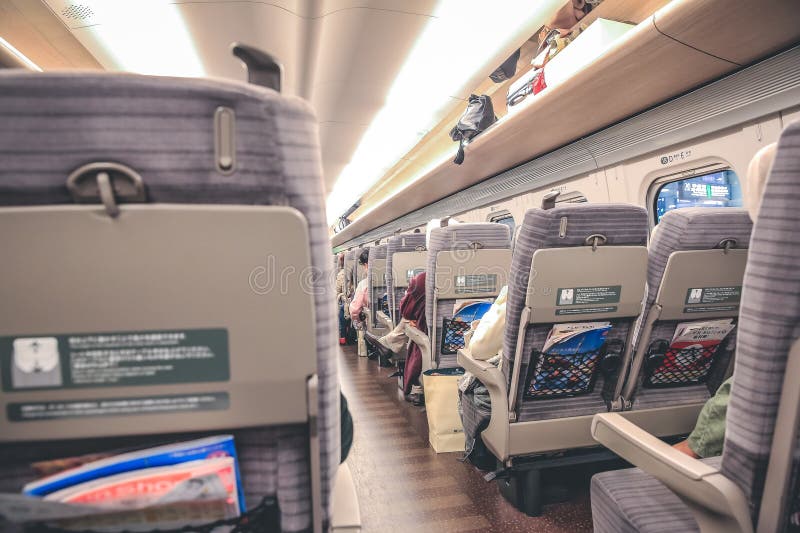 A View of Interior Bullet Train, Japan 3 Nov 2013 Editorial Photography ...
