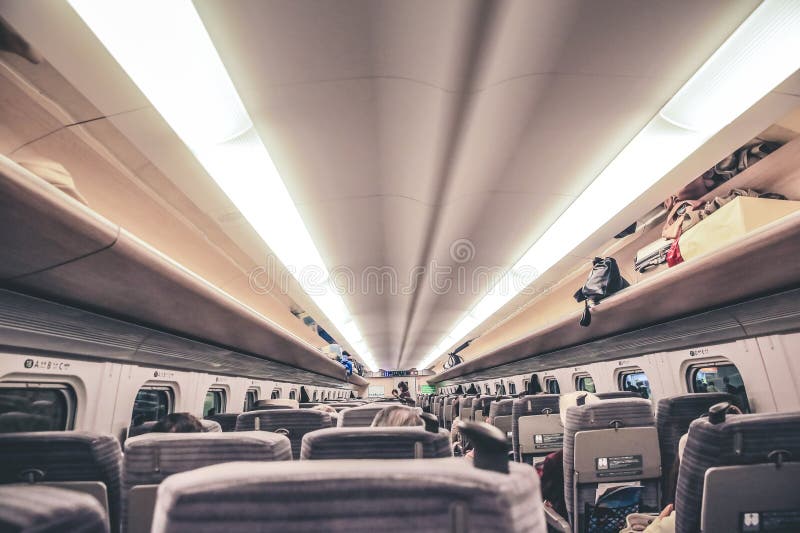 A View of Interior Bullet Train, Japan 3 Nov 2013 Editorial Photography ...