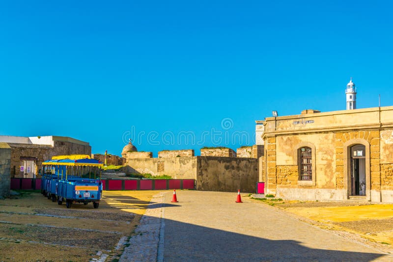 View of Interior of the Castle of San Sebastian in the Spanish City ...