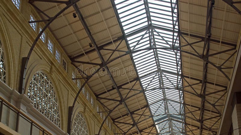 Interior of the Ferry Building in San Francisco Stock Photo - Image of ...