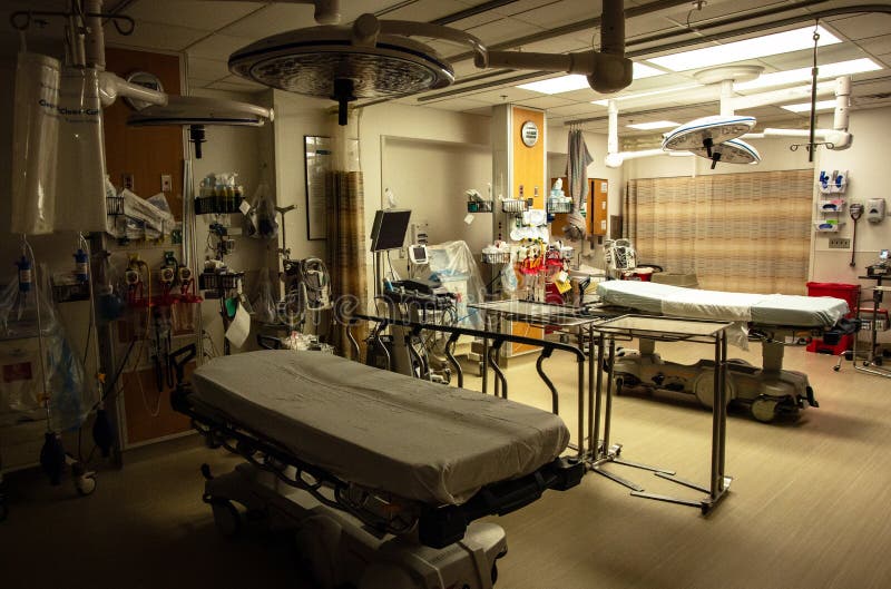 Hospital Trauma Room stock photo. Image of office, surgical - 186618580