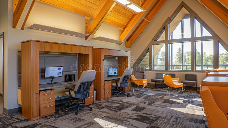 A View of the Interior of a Modern Professional Office Reception Area ...