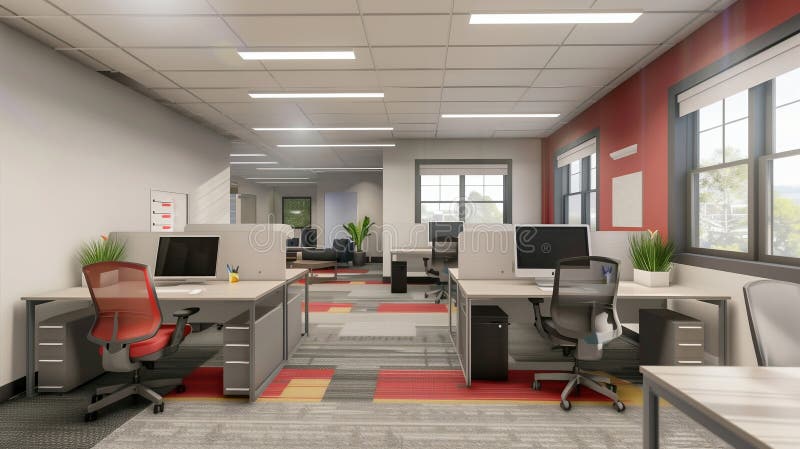 A View of the Interior of a Modern Professional Office Reception Area ...