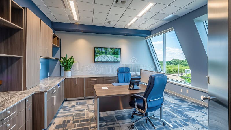 A View of the Interior of a Modern Professional Office Reception Area ...