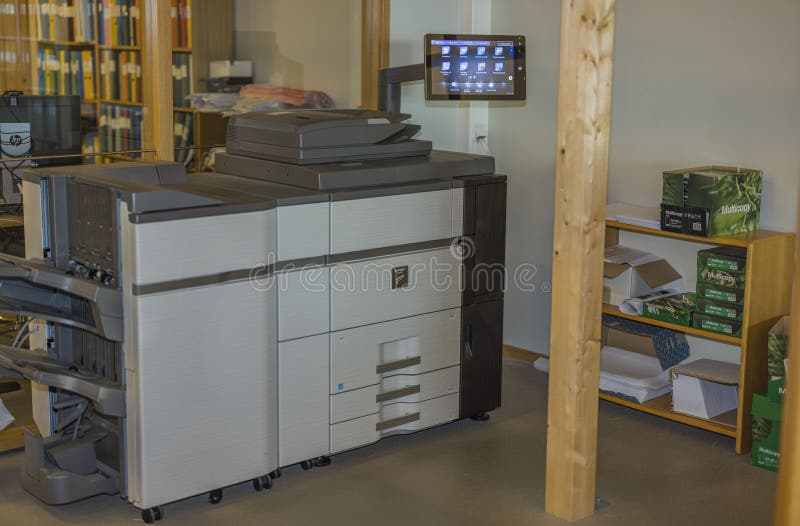 View of Interior Office Building with SHARP Color Laser Multifunction ...