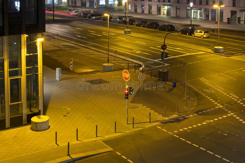 Stop Sign of Traffic Lights Stock Photo - Image of electronic, blue ...
