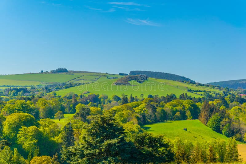 View of Irish countryside stock photo. Image of wicklow - 216334960