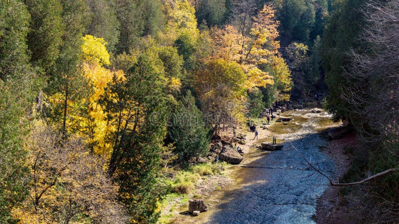 Irvine Creek in Elora, Ontario, Canada Editorial Photo - Image of ...