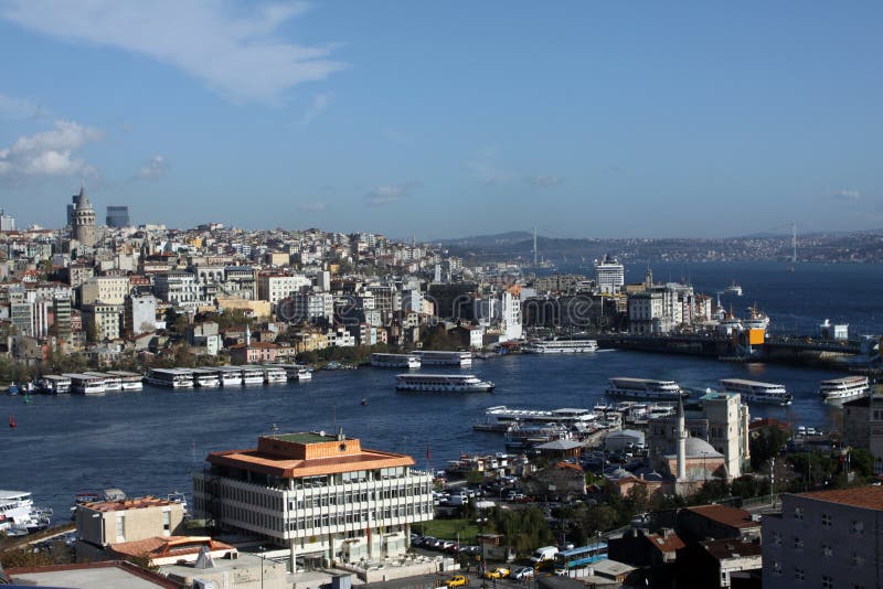 A view of istanbul. stock photo. Image of boat, view - 17145626