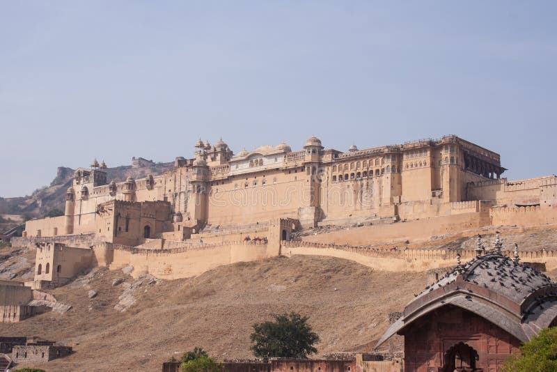 View of Jaipur fort editorial photo. Image of historical - 64464066