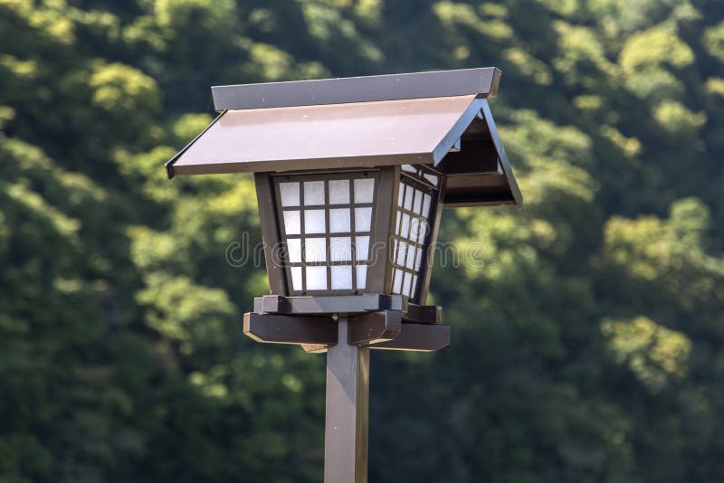Japanese Lamp At Meiji Jingu Shrine, Harajuku, Tokyo, Japan Stock Photo ...