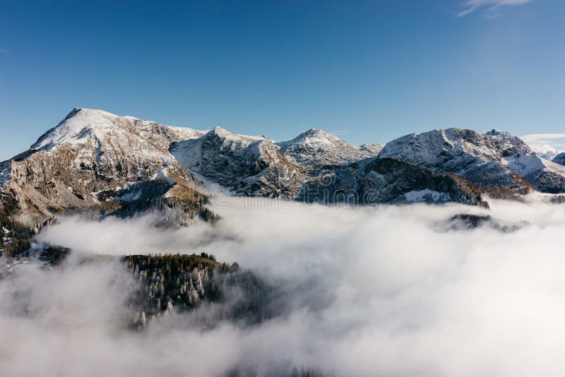 View from on Jenner Mountain, Berchtesgaden, Germany Stock Image ...