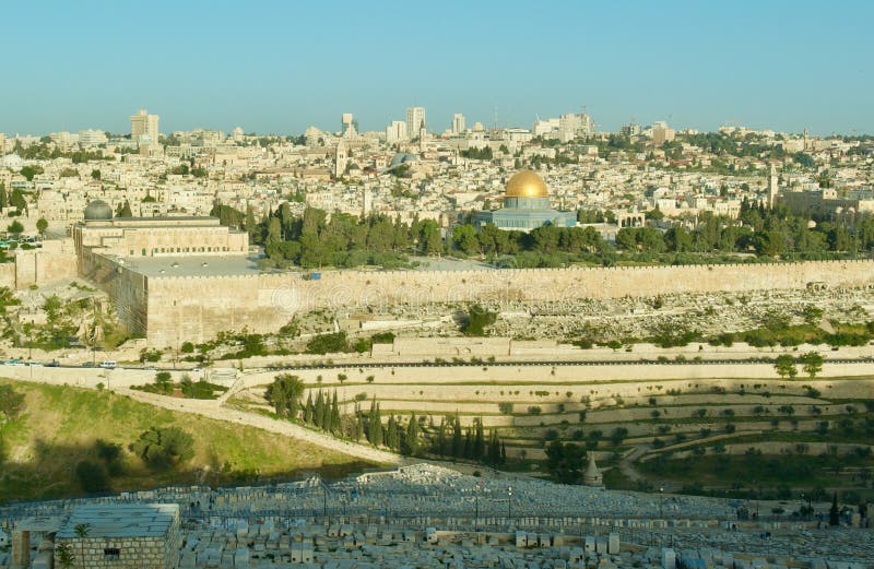 View of Jerusalem from the East Site. Stock Photo - Image of east, city: 310683078