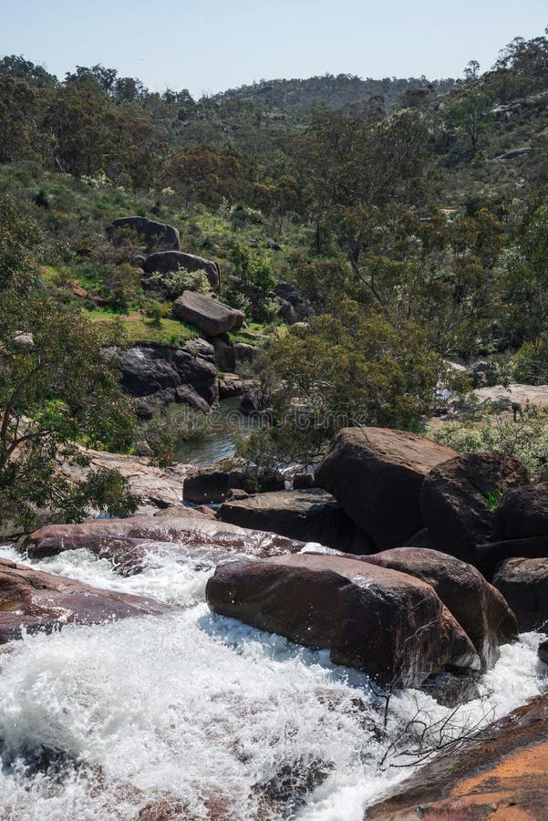 A View of John Forrest National Park Valley from Top of the Falls Stock ...