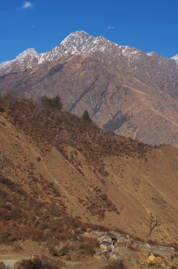 View from Joshimath stock image. Image of brown, color - 64472825