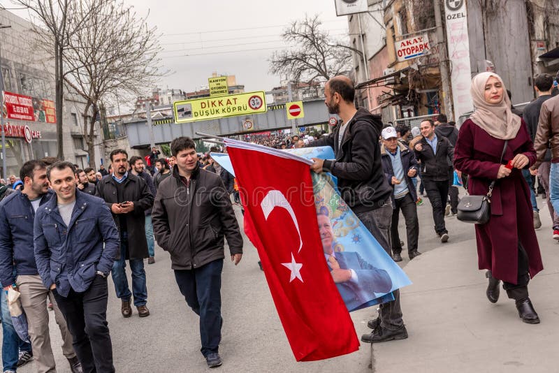 View of Justice and Development Party Supporters Editorial Photo ...