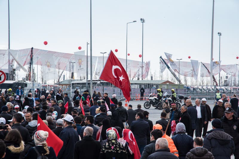 View of Justice and Development Party Supporters Editorial Image ...