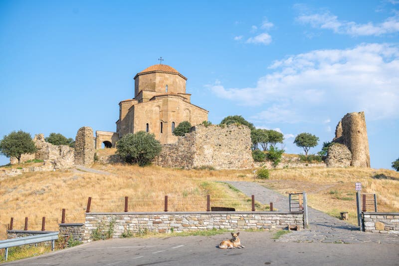 Beautiful View of Jvari Monastery, Mtskheta, Georgia Stock Photo ...