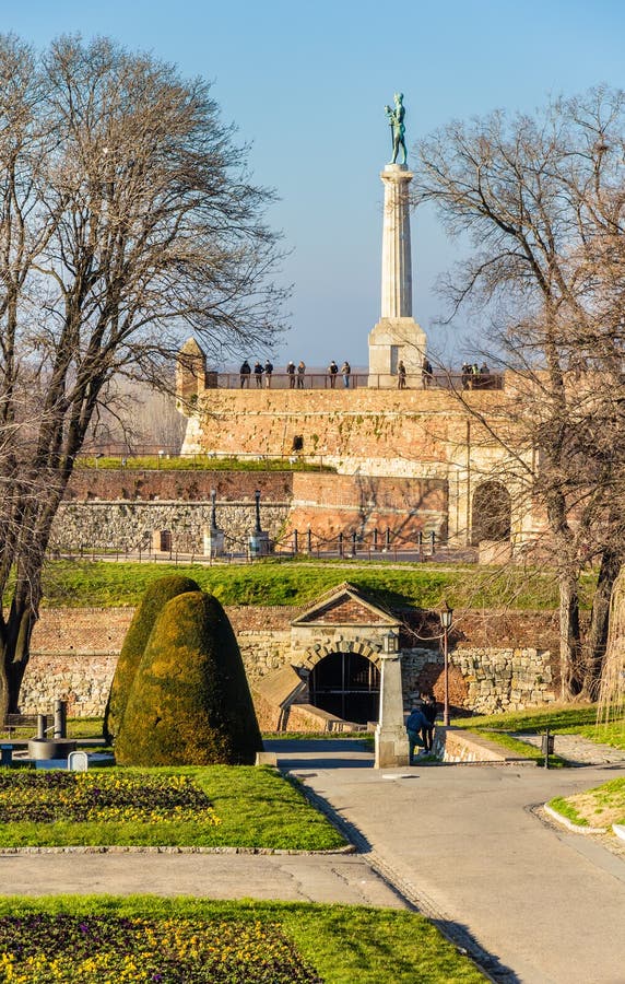 View of Kalemegdan Park in Belgrade Stock Image - Image of famous ...