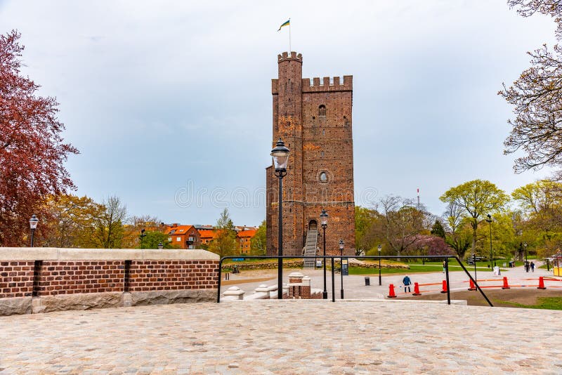 View of Karnan Tower in Helsingborg, Sweden Stock Photo - Image of ...