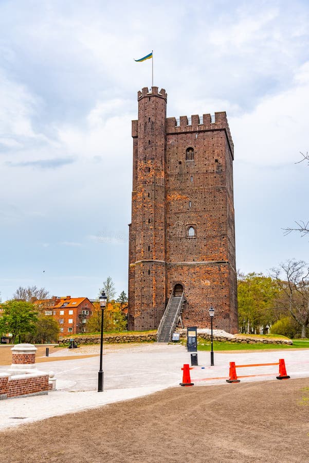 View of Karnan Tower in Helsingborg, Sweden Stock Image - Image of ...