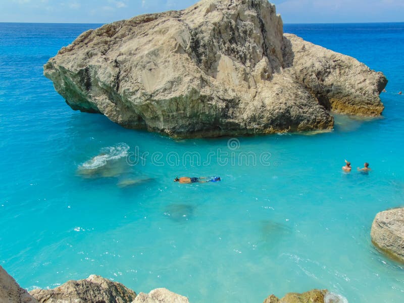 View of Kathisma beach editorial photo. Image of relax - 149836416