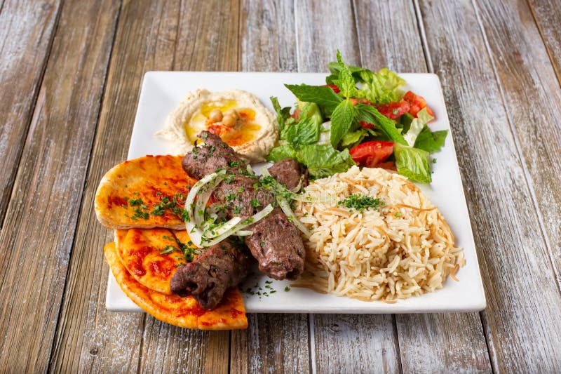 Kefta plate stock image. Image of entree, food, dish - 281906063