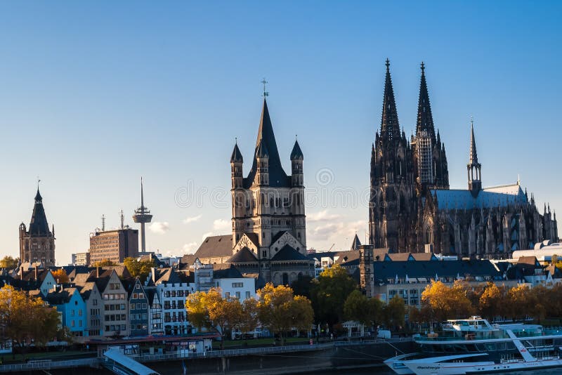 View on Keln landmarks editorial stock photo. Image of christian - 42359918