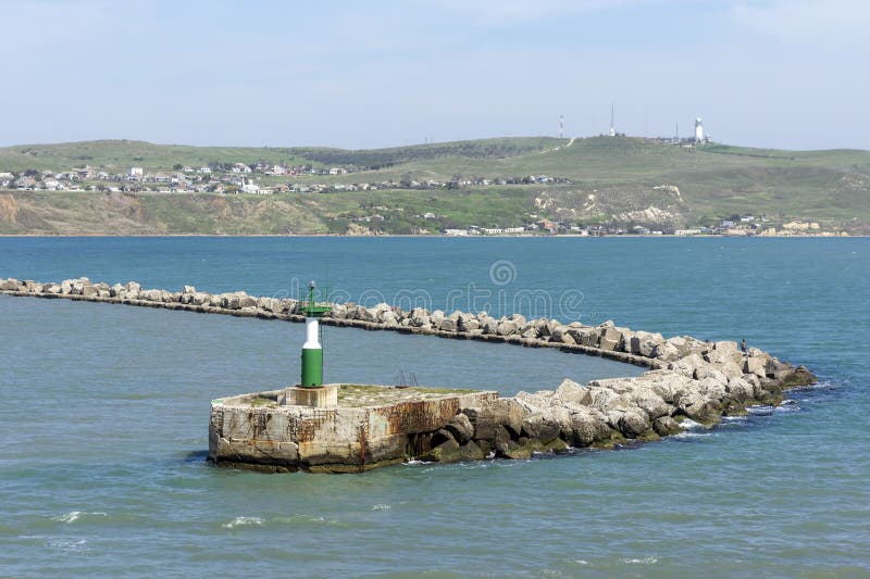 View of the Kerch Strait from the Side of the Ferry Stock Image - Image ...