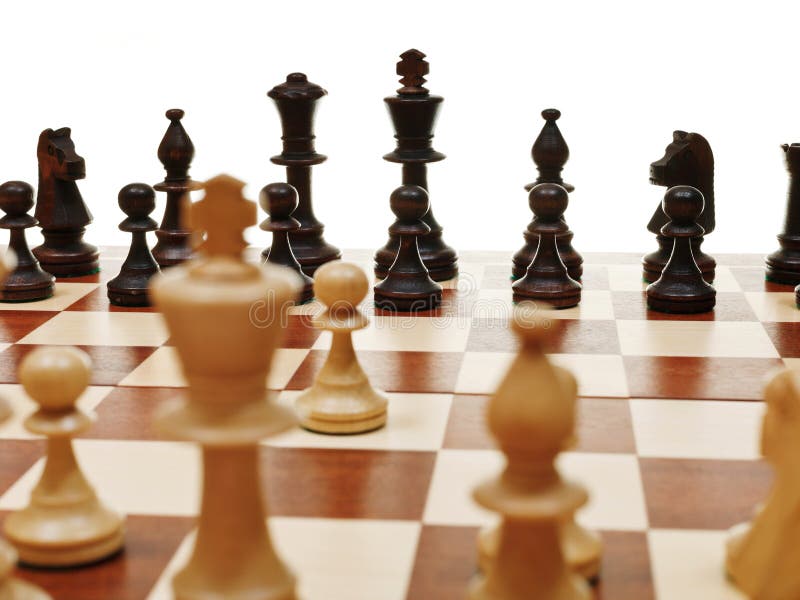 View from King of First Move Pawn Stock Image - Image of fight ...