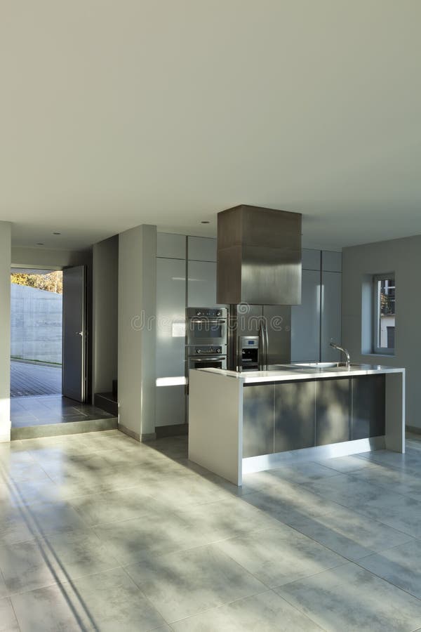 View of kitchen stock image. Image of open, apartment - 24118899