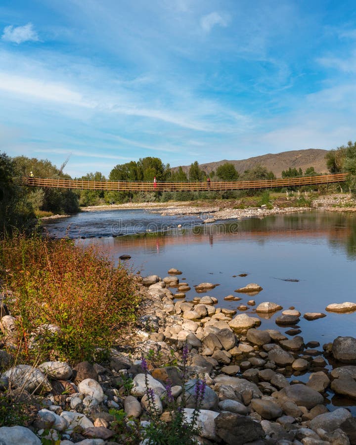 View from Kizilirmak River in Bugra Village, Kalecik, Ankara, Turkey ...