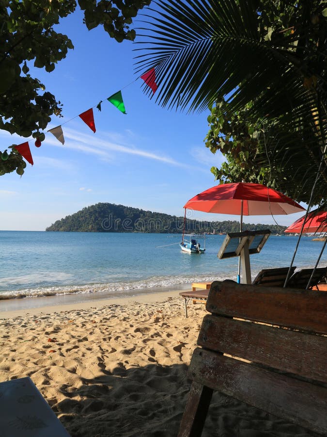 View from Klong Kloi Beach, Koh Chang Stock Photo - Image of asia ...