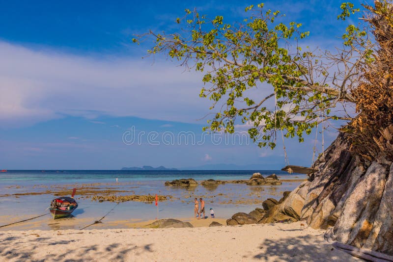 A View on Ko Lipe in Thailand Editorial Stock Image - Image of boat ...