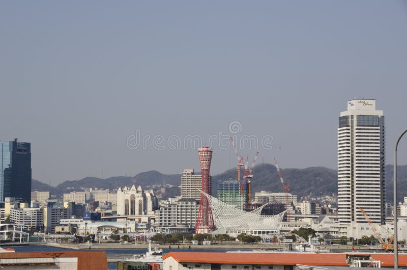 View on Kobe City editorial photography. Image of cloud - 29017737