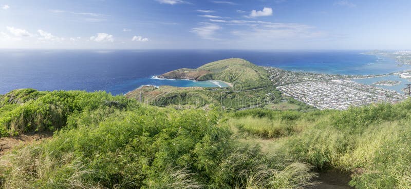 View from the Koko Head stock image. Image of hawaiian - 73132623
